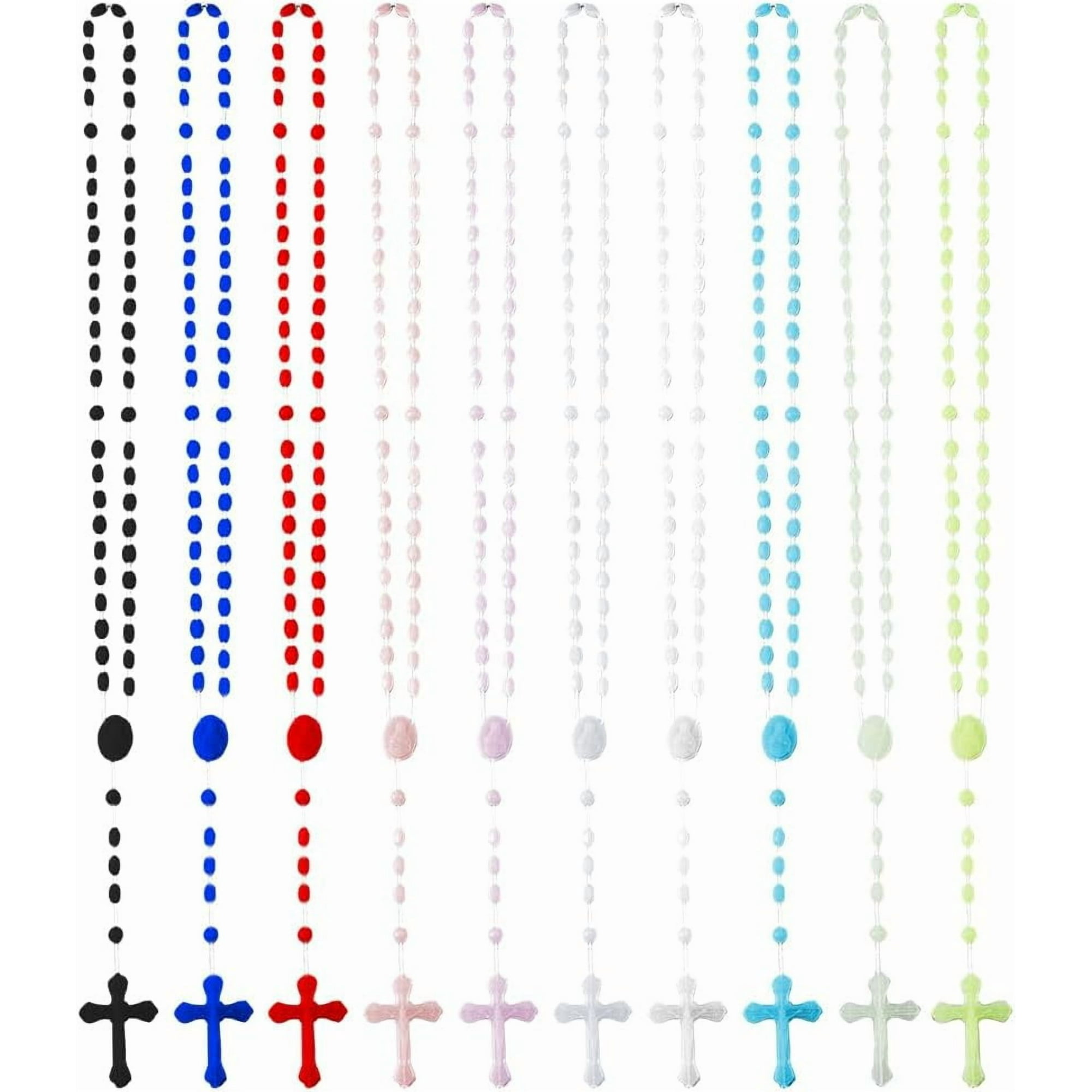 Click here for Nobrand 120pcs 10 Colors Necklaces Plastic Rosary... prices