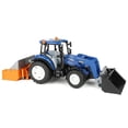 Bruder Trucks #09861 New Holland Powerstar T5.120 with load box, bale ...