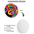Abstract Colorful Circles Pattern7.9x7.9in Round Aluminum Plaque Wall ...