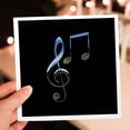 3drose, Metal-decorated Image of Musical Treble Clef Sign and Notes on ...