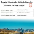EKR Custom Fit Highlander Car Seat Covers for Toyota Highlander ...