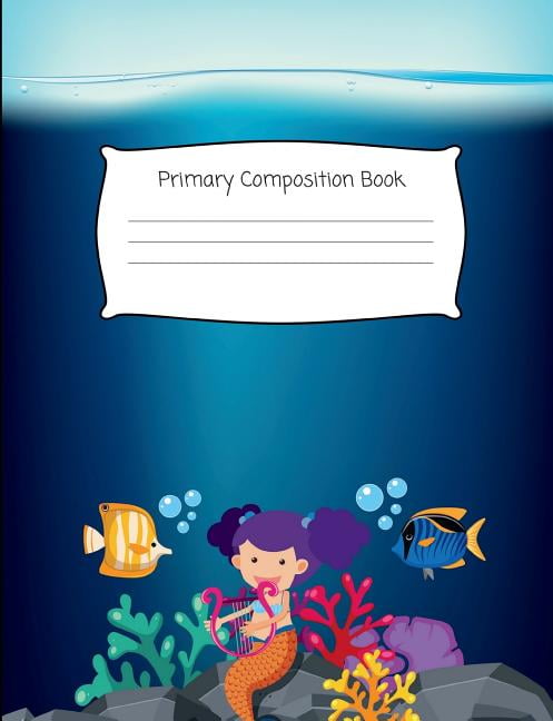 Primary Composition Book: Grades K-2 Story Paper with Drawing Space and ...