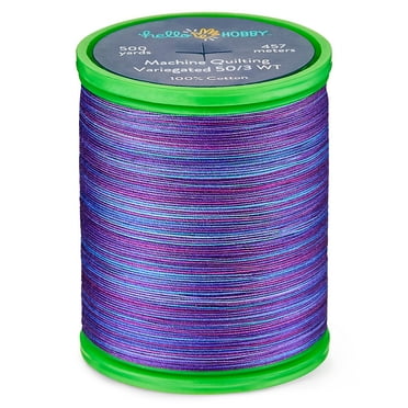 Variegated 100% Cotton Thread 600M by Threadart - Color 3328 - Ocean ...
