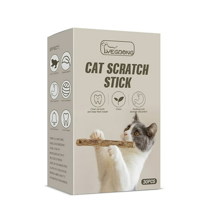 Jasmine 30pcs Cat Molar Cleaning Teeth Toothpaste Stick Catnip Molar ...