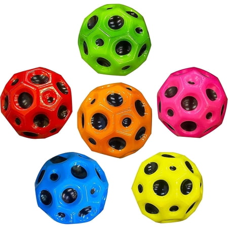Pack Of 6 Space Balls Extreme High Bouncing Ball Tiktok Pop Bouncing ...