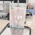ANXPTIME Elegant Beaded Mobile Chain Keychain Charm Bag Ornament for ...
