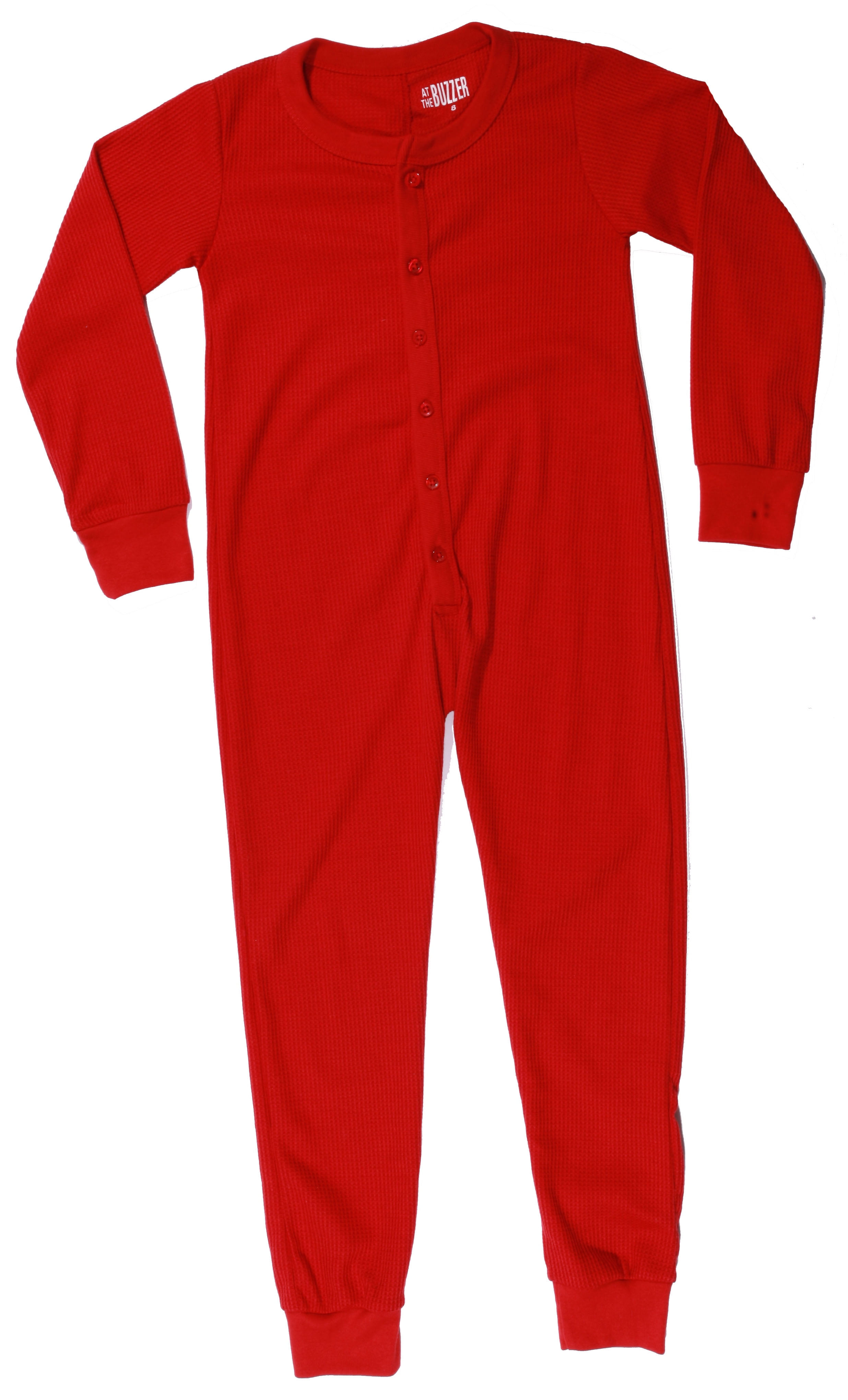 At The Buzzer Thermal Union Suits for Boys 7373-NVY-7 (Red, Boys 8 ...