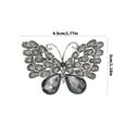 Butterfly Clasp Pin With Sparkling Crystals Rhinestones Clothes ...