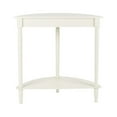 Simplify Half Round Wood Accent Table - Antique White Finish - Walmart.com