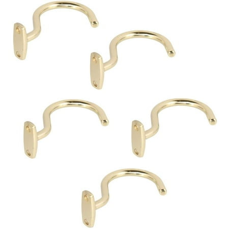 5 Pieces Billiard Table Cue Brass Hook - Holds Bridge Stick or Pool ...