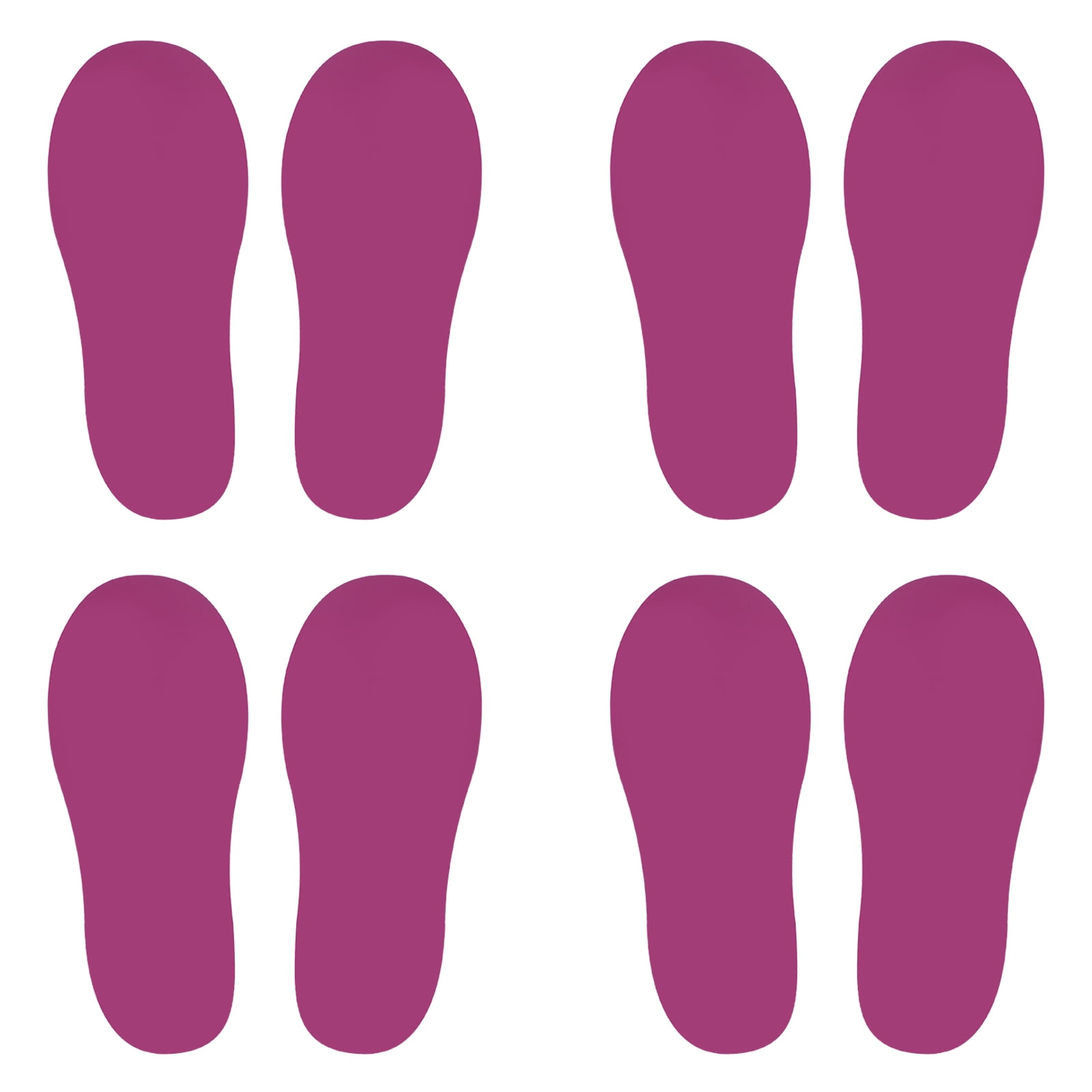 Uxcell 9.8x3.8" Footprints Floor Stickers Footprint Wall Stair Decal ...