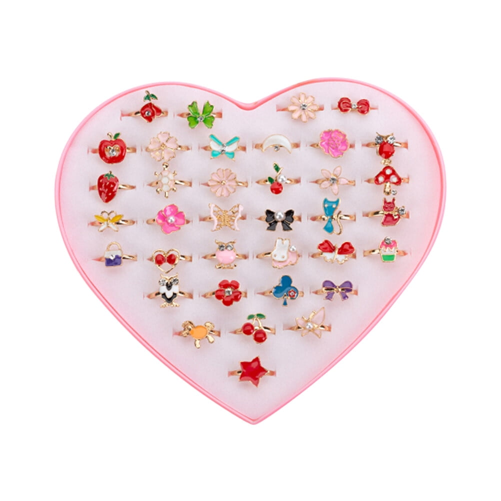 Click here for Masteelfca 36pcs Cartoon Kids Rings Finger Ring Gi... prices