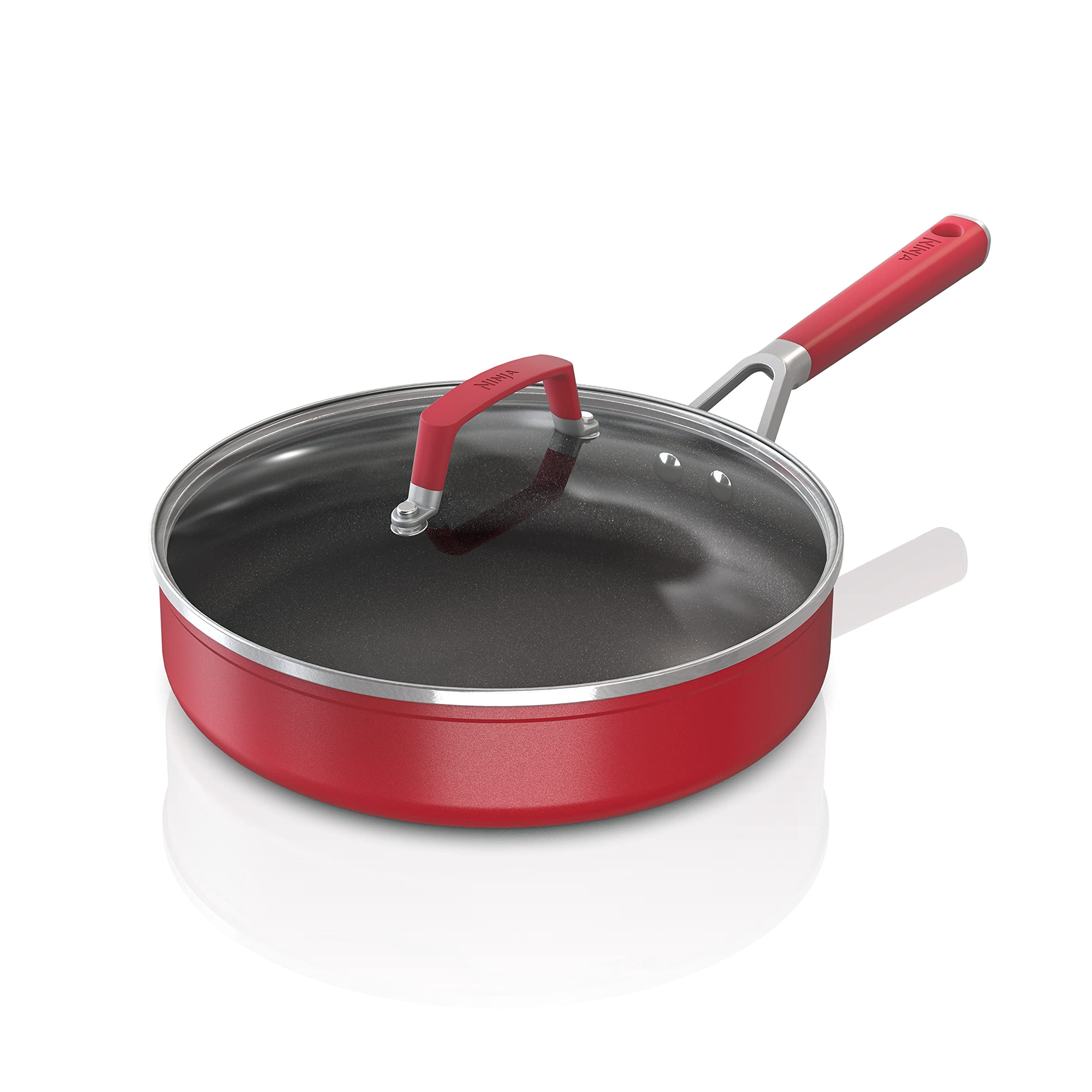 Sartén Ninja Foodi NeverStick Vivid de 3 litros con tapa de vidrio ...