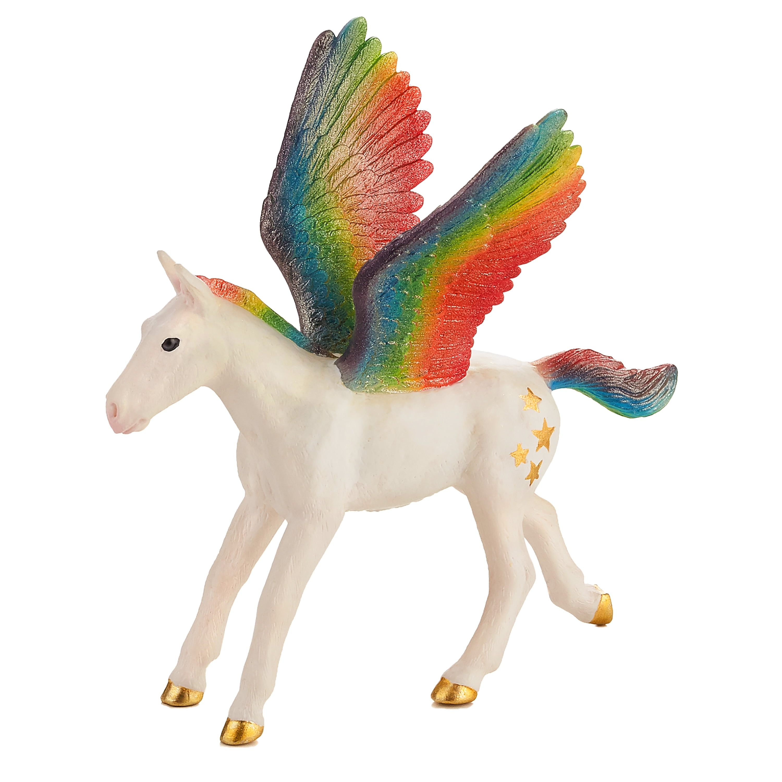 MOJO - Realistic Fantasy Figurine, Pegasus Baby Rainbow - Walmart.com