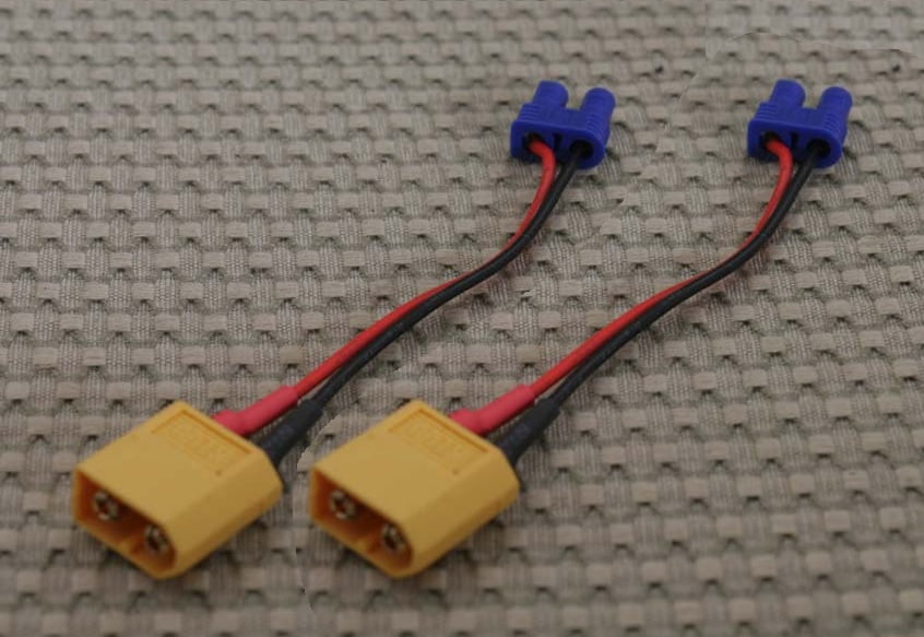 HobbyFlip Male XT60 to Female EC2 Losi Li-PO Battery Power Connector ...