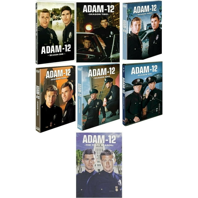 Adam-12 Complete TV Series Seasons 1 2 3 4 5 6 7 (1-7) NEW DVD Set Free ...