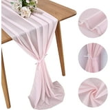 Chiffon Table Runners 10Ft Romantic Sheer Wedding Table Runner Overlays ...