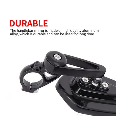22mm Motorcycle Universal Rear Black Aluminum Bar Handlebar Side Handle ...