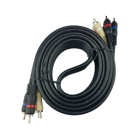 6FT COMPONENT VIDEO CABLE WITH AUDIO 5 RCA RED GREEN BLUE RGB for HDTV ...