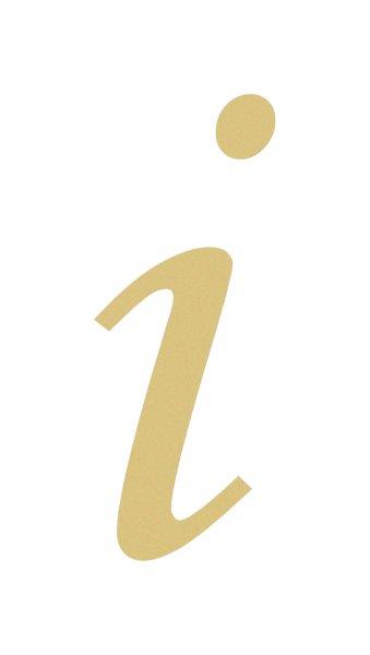 12" x 1/8" Monotype Lowercase i, Unfinished Wood Letter, Build-A-Cross ...