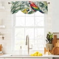 Colorful Parrots Tie Up Valance Curtains A Pair of Colorful Parrots ...