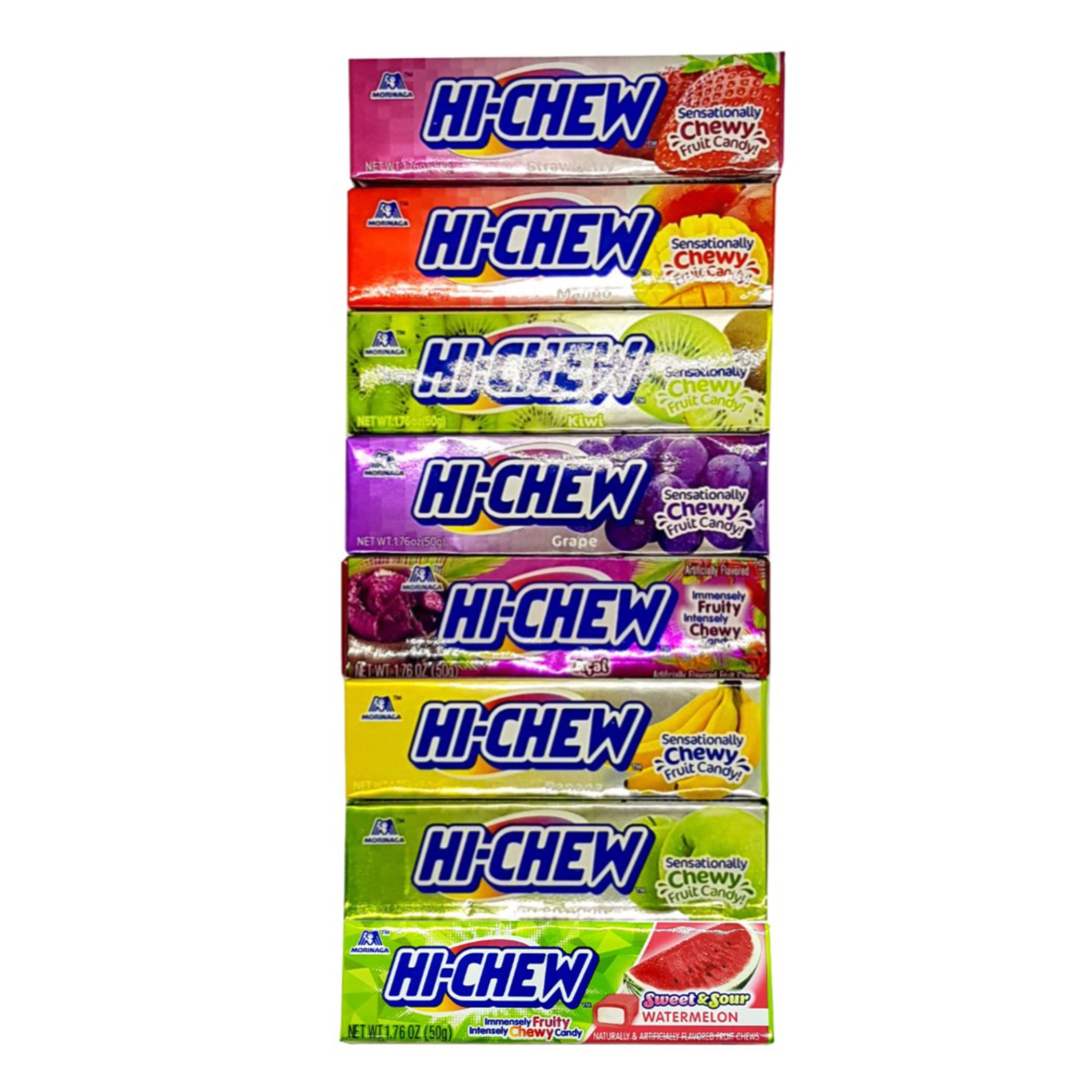 Hi-chew Stick Assorted 8 Flavors 2 Each Chewy Fruit Candies 1.76 oz. By ...