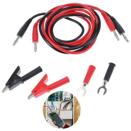 2pcs Banana Plug Test Cable 15A 1000V 100cm Double-Ended with 2 ...