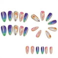 Fofosbeauty 24pcs Press on False Nails,Fake Nails for Gifts,Stiletto ...