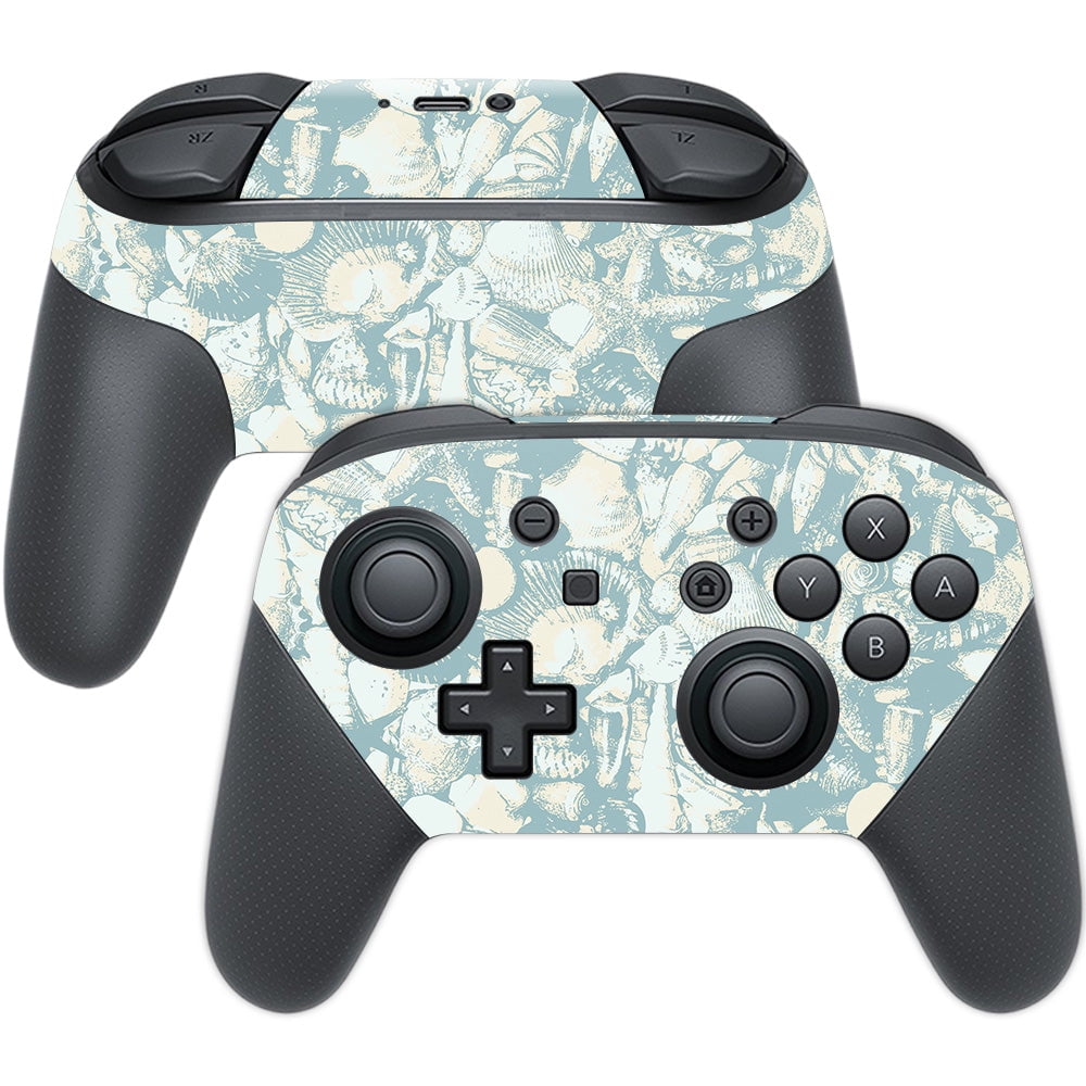 Skin Decal Wrap Compatible With Nintendo Switch Pro Controller Blue ...
