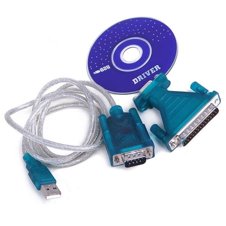 USB2.0 to RS232 COM Port Cable USB to DB9 9 Pin Adapter Cable and 25P ...