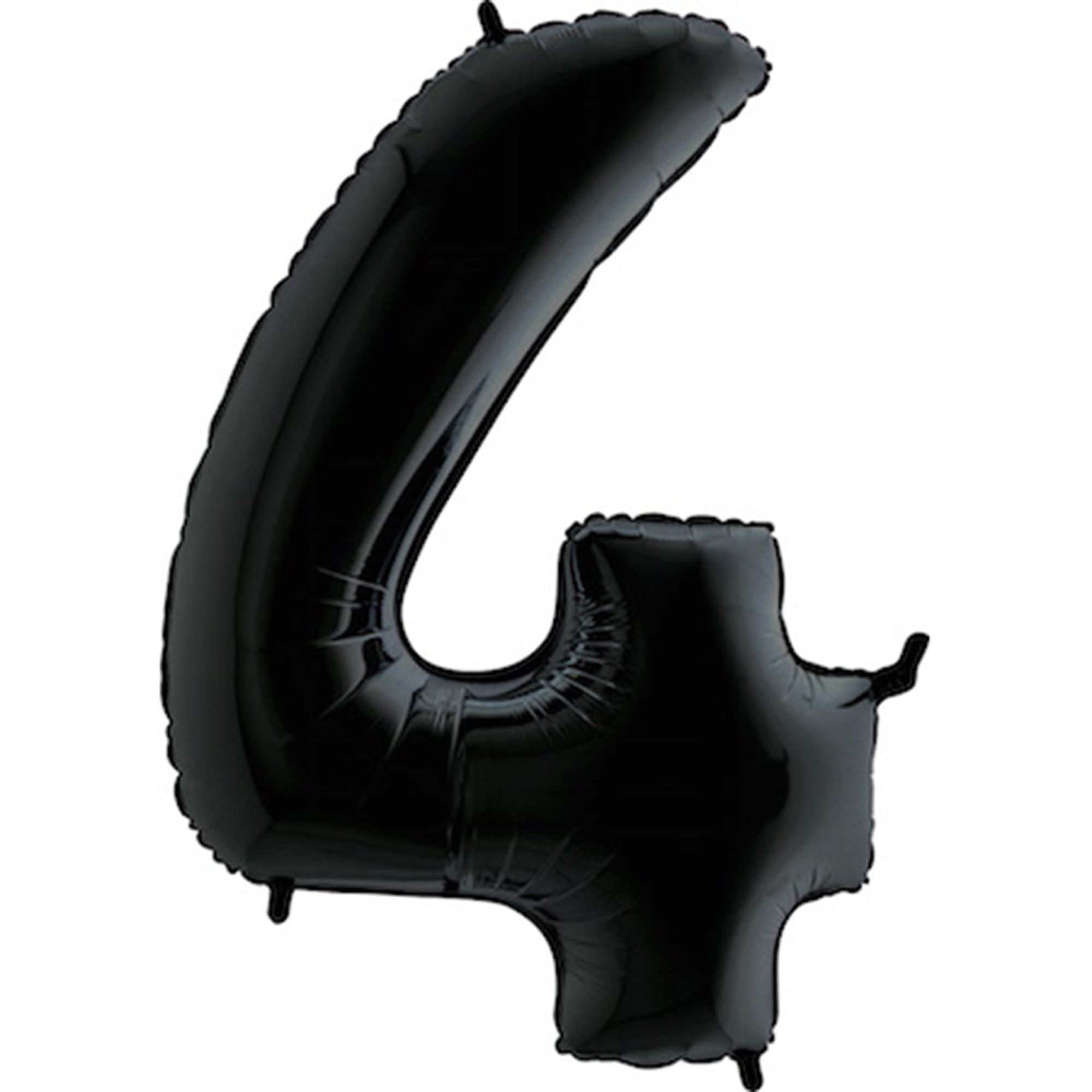 Black Number 4 Foil Balloon 40" - Walmart.com