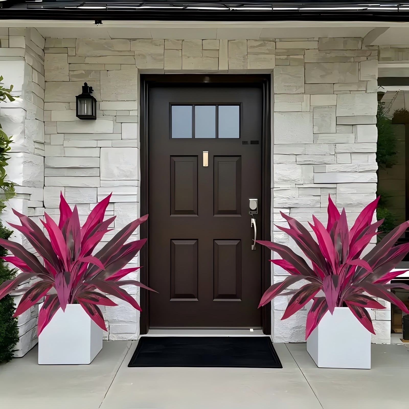 Click here for Nobrand Boston Fern 2-Piece Set - Large Purple Art... prices