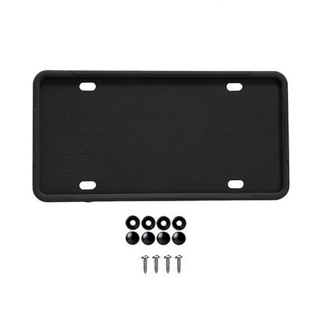 Decodeary Car Silicone Frame Kit SUV Vehicle Screw Mounted Number ...
