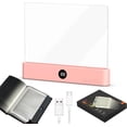 Mareep Pink LED Transparent Book Light Smart Flat Panel Reading Lamp ...