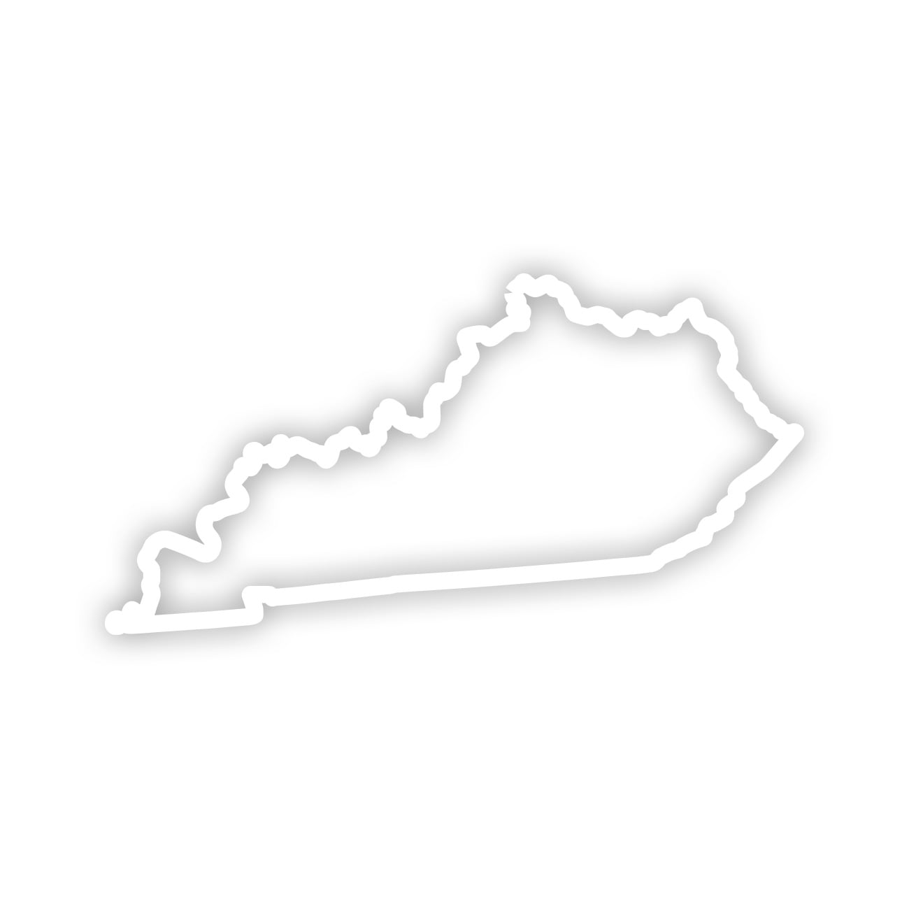 Kentucky Outline Sticker Decal Die Cut - Self Adhesive Vinyl ...