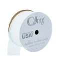 Offray Ribbon, White Opal 1 1/2 inch Galena Metallic Ribbon for Wedding, Crafts, and Gifting, 9 ...