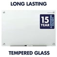 Quartet Magnetic Glass Dry Erase White Board, 24''W x 18''H Whiteboard ...