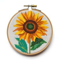 Counted Easy Cross Stitch Kits Flowers Waterlilies Color Stamped ...
