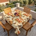 Thanksgiving Pumpkin Farm Bird Table Cloth 54x54in, Waterproof Square ...