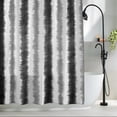 Abstract Gray Black Stripes Shower Curtains for Bathroom, Rustic ...