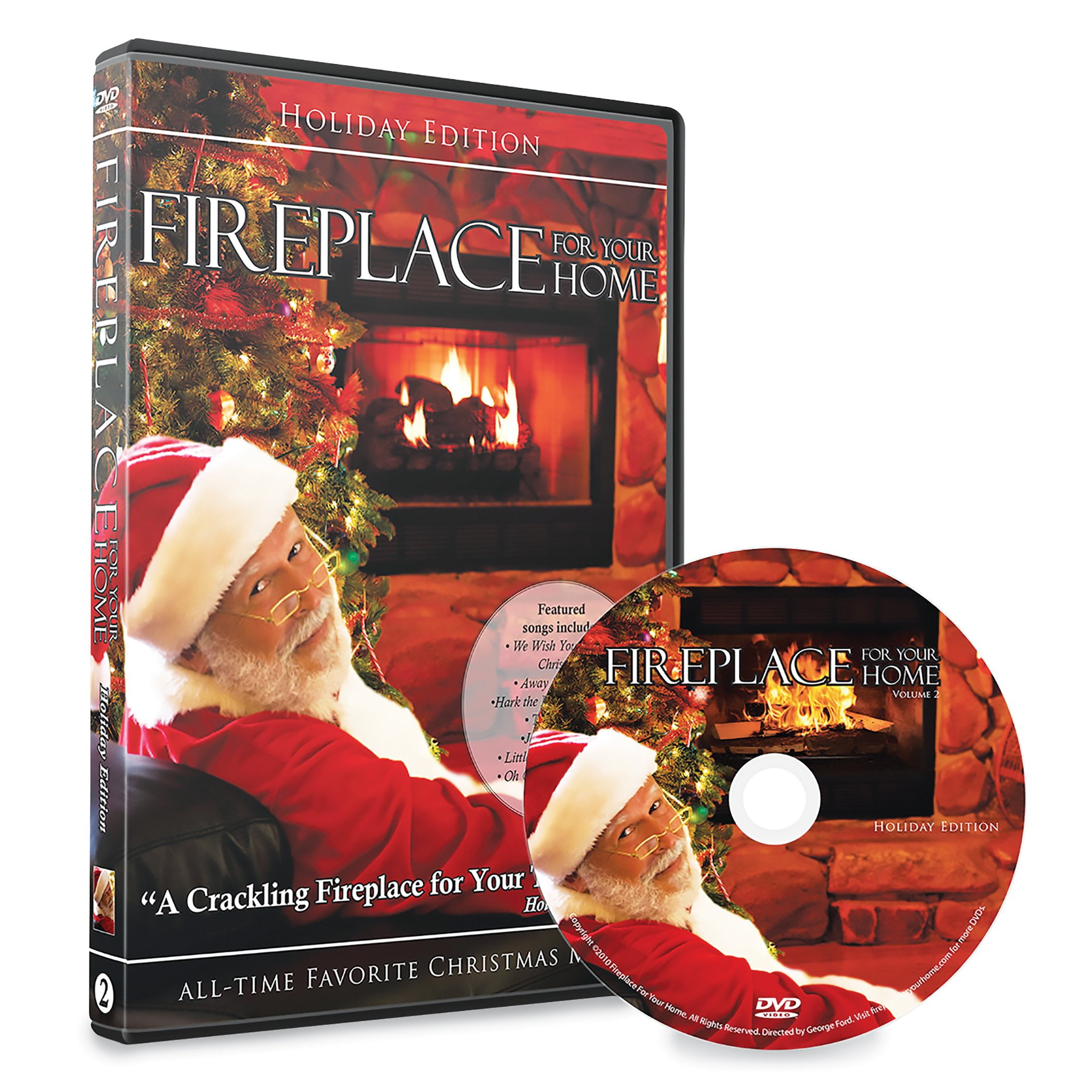 Holiday TV Fireplace DVD: Makes the Perfect Backdrop - Walmart.com
