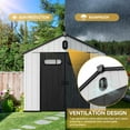 YINTATECH Large 8x8t Outdoor Storage Shed resin storage shed with floor ...