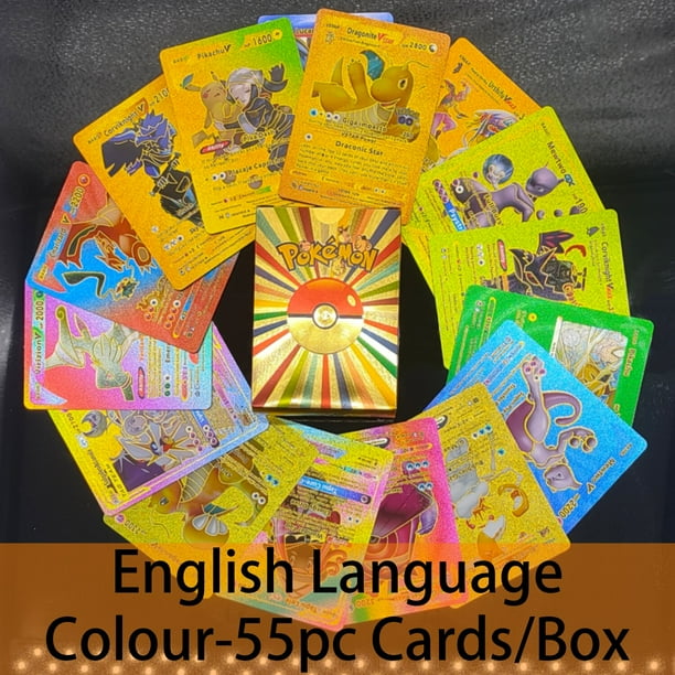 Collection de cartes Pokémon pour enfants, Vstar, Vmax, EX, GX, Pikachu ...
