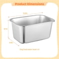 4 Pcs Large Metal Pet Bowls, Extra Large Dog Food Water Dishes ...