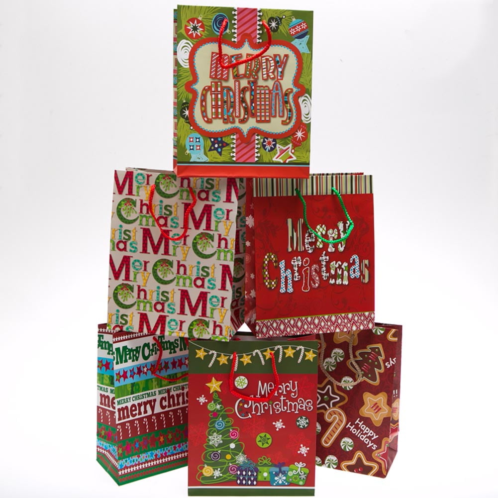 Medium Assorted Seasonal Fun Gift Bags (Pack of 2) - Walmart.com