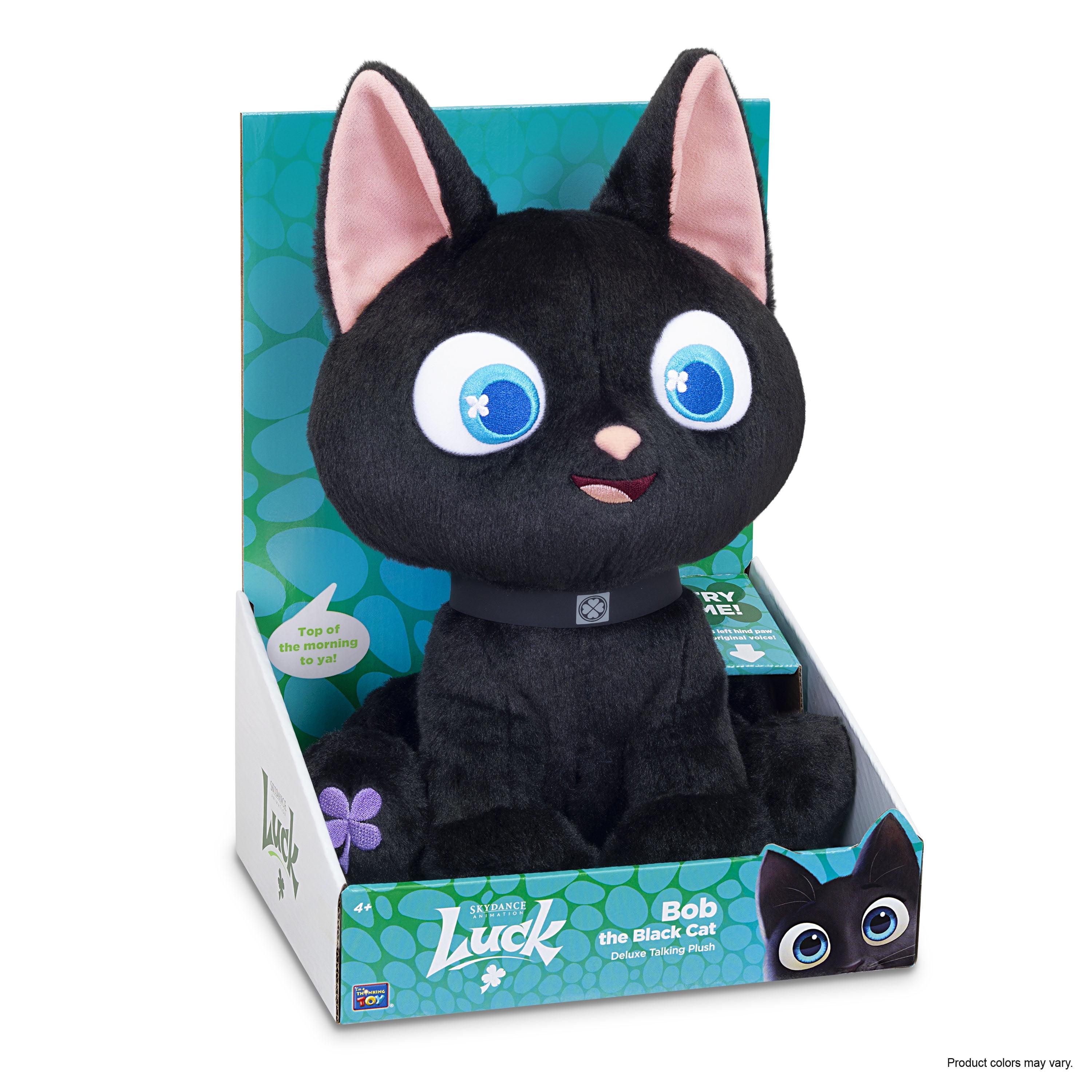 Buy Luck - Bob The Black Cat Deluxe Talking Plush Online at Lowest ...