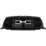 SHZAITOR Front Bumper Grille High Gloss Black Frame with Base Assembly ...