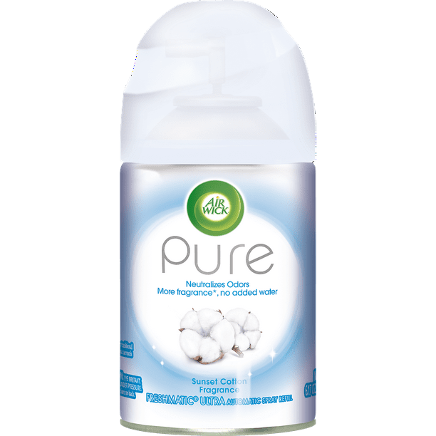 Air Wick Pure Freshmatic Automatic Spray Refill, 6.17 oz, Sunset Cotton ...