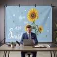 8x6ft Photo Backdrop, Light Blue Sunshine Sunflower Soft Polyester ...