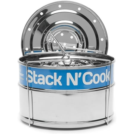 Original Stack N’ Cook Stackable Insert Pans - 6, 8 Qt Electric ...